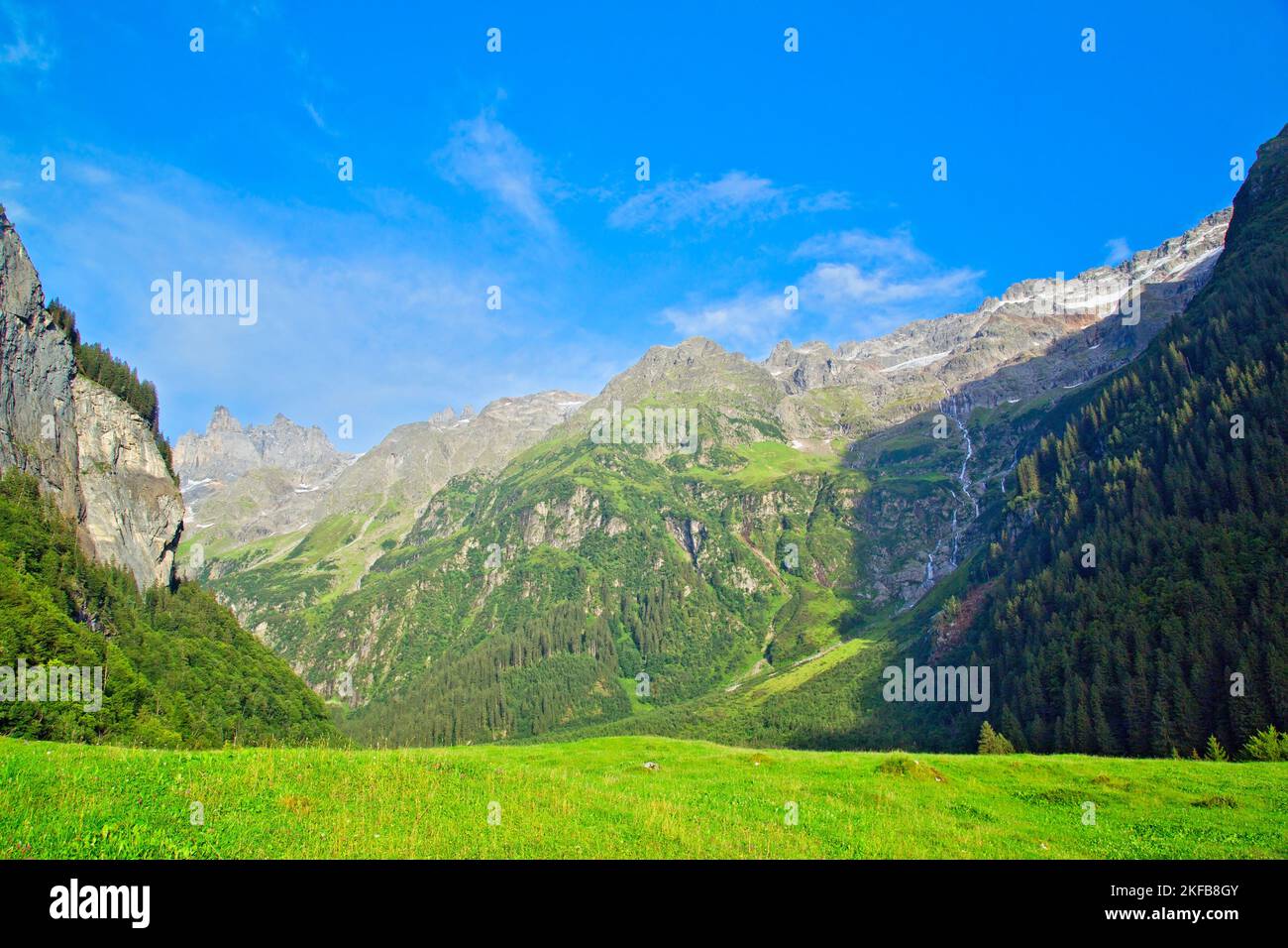 Hiking in Engelberg Village, canton Obwalden, swiss Alps, Switzerland ...