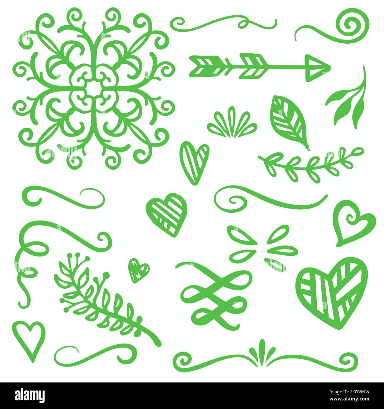 Green Swirls Swash Logo Ornament Design Stock Vector Image & Art - Alamy