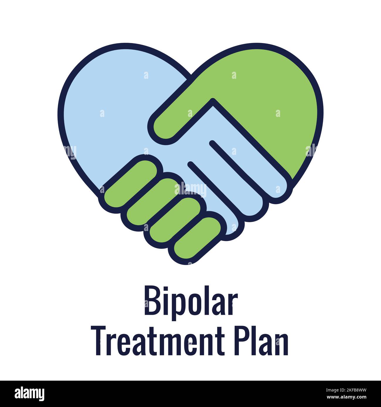 Bipolar Disorder or Depression BP Icon Set Showing Mental Health Icons ...