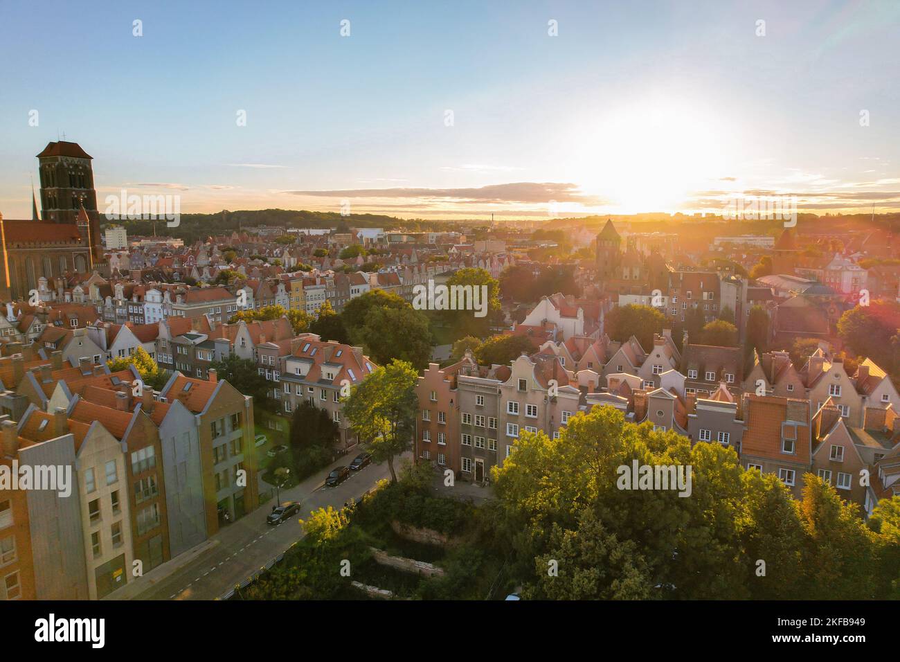 Gdansk poland bird eye view hi-res stock photography and images - Alamy
