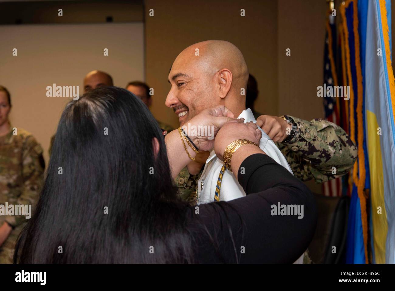 ASAN, Guam (Sept. 1, 2022) - U.S. Navy officers Lt. Cmdr. Roger Blake ...