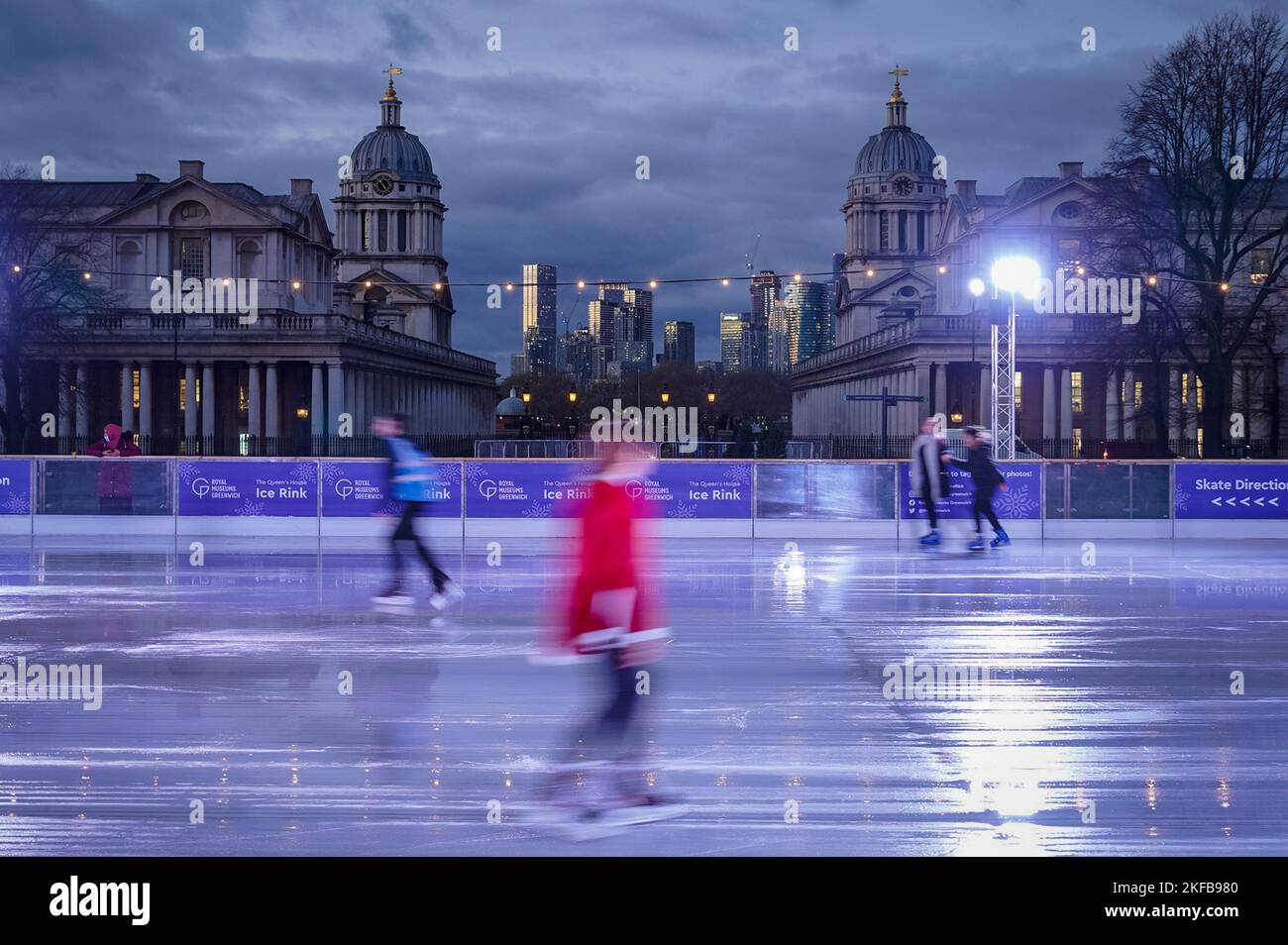 London, UK. 17th Nov, 2022. The Queen's House Ice Rink opens in ...