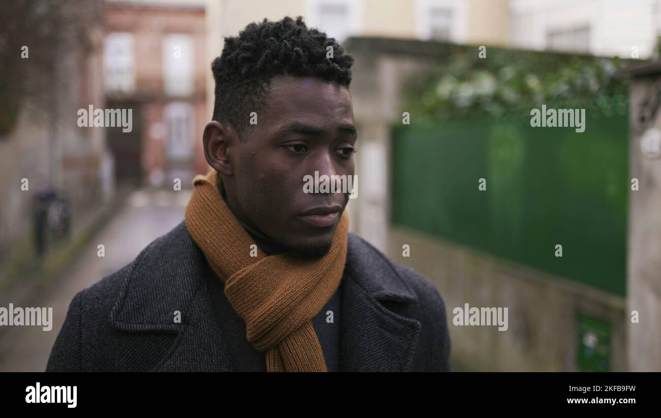 Elegant contemplative african man looking hi-res stock photography and ...