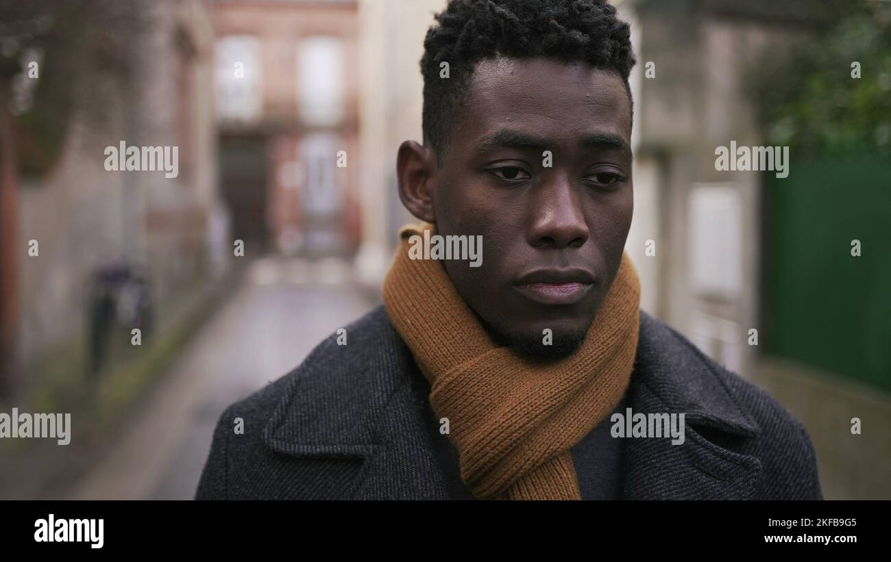 Elegant contemplative african man looking hi-res stock photography and ...