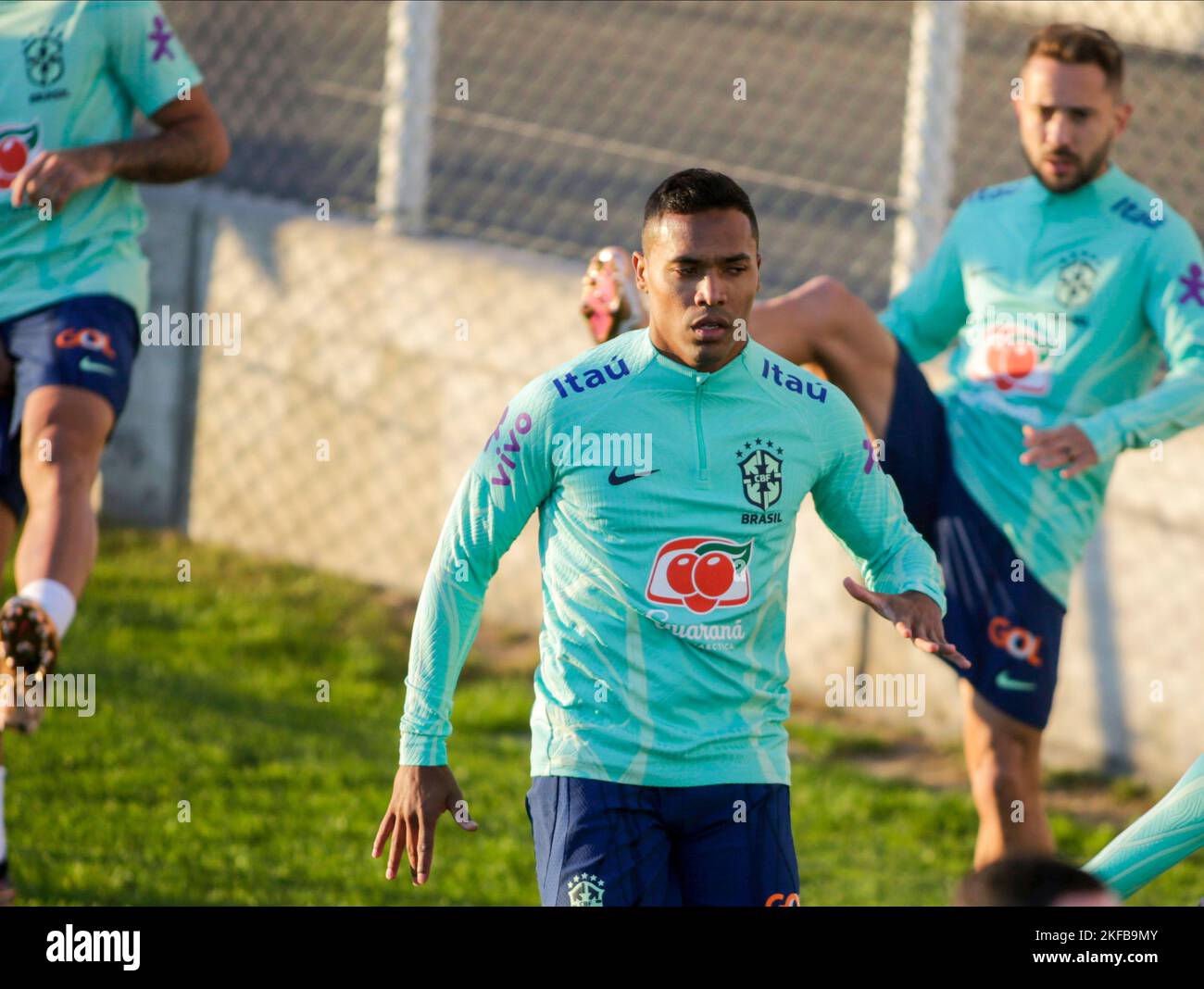 Alex Sandro of Brazil during Brazil National football team traning ...