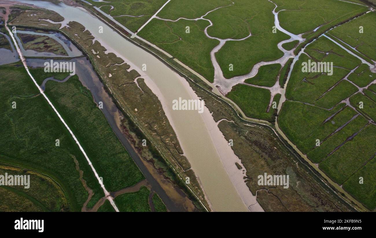 Aerial view cuckmere haven hi-res stock photography and images - Alamy