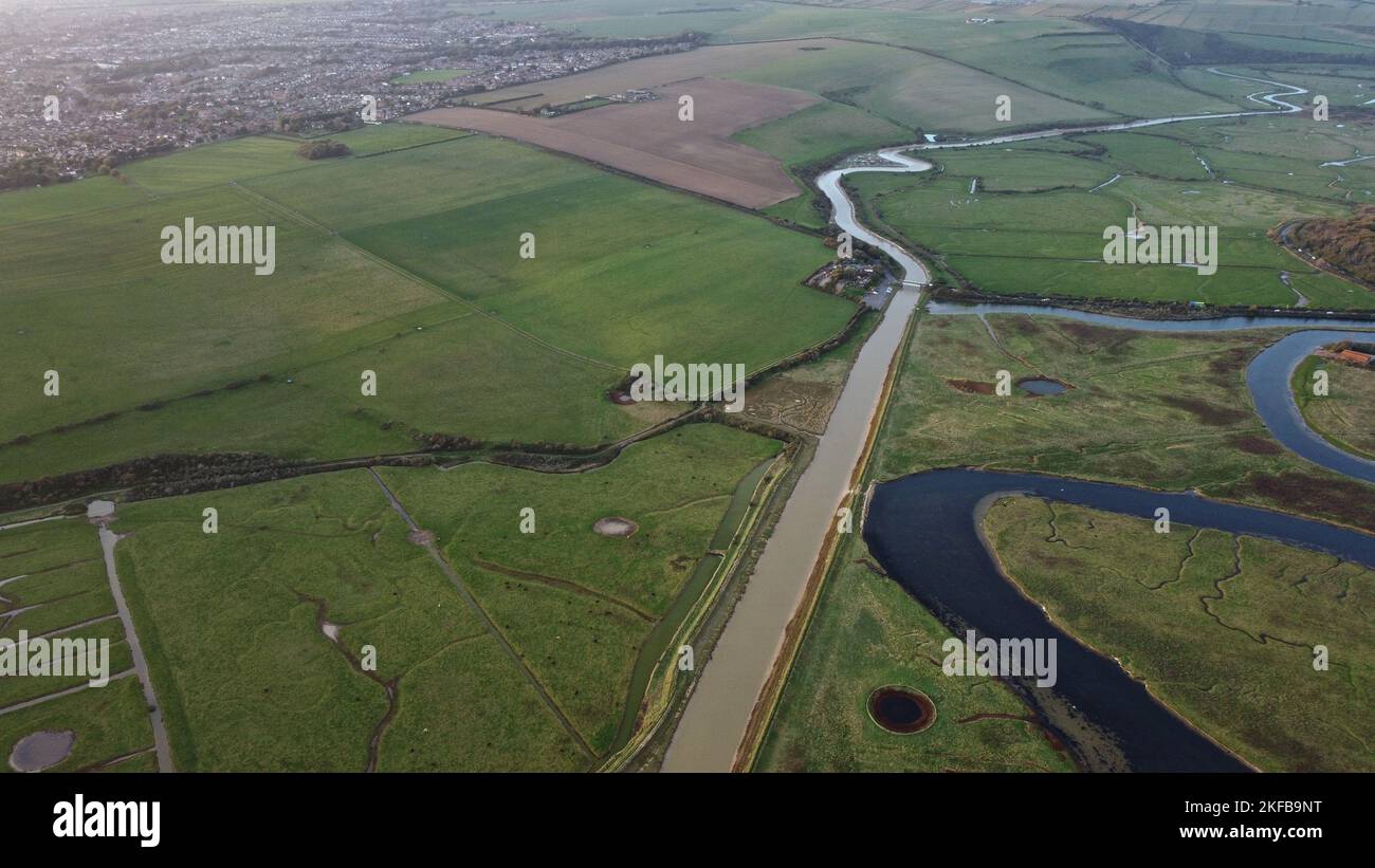Cuckmere river aerial hi-res stock photography and images - Alamy
