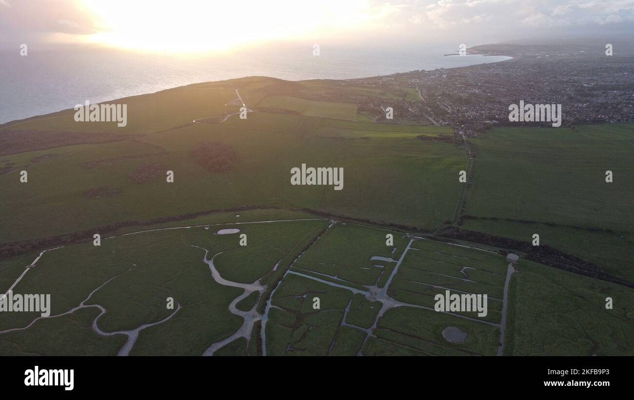 Aerial view cuckmere haven hi-res stock photography and images - Alamy