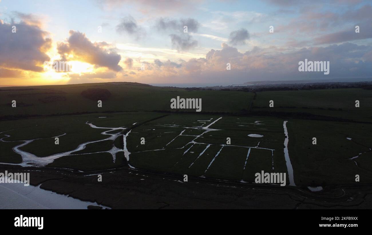 Cuckmere river aerial hi-res stock photography and images - Alamy