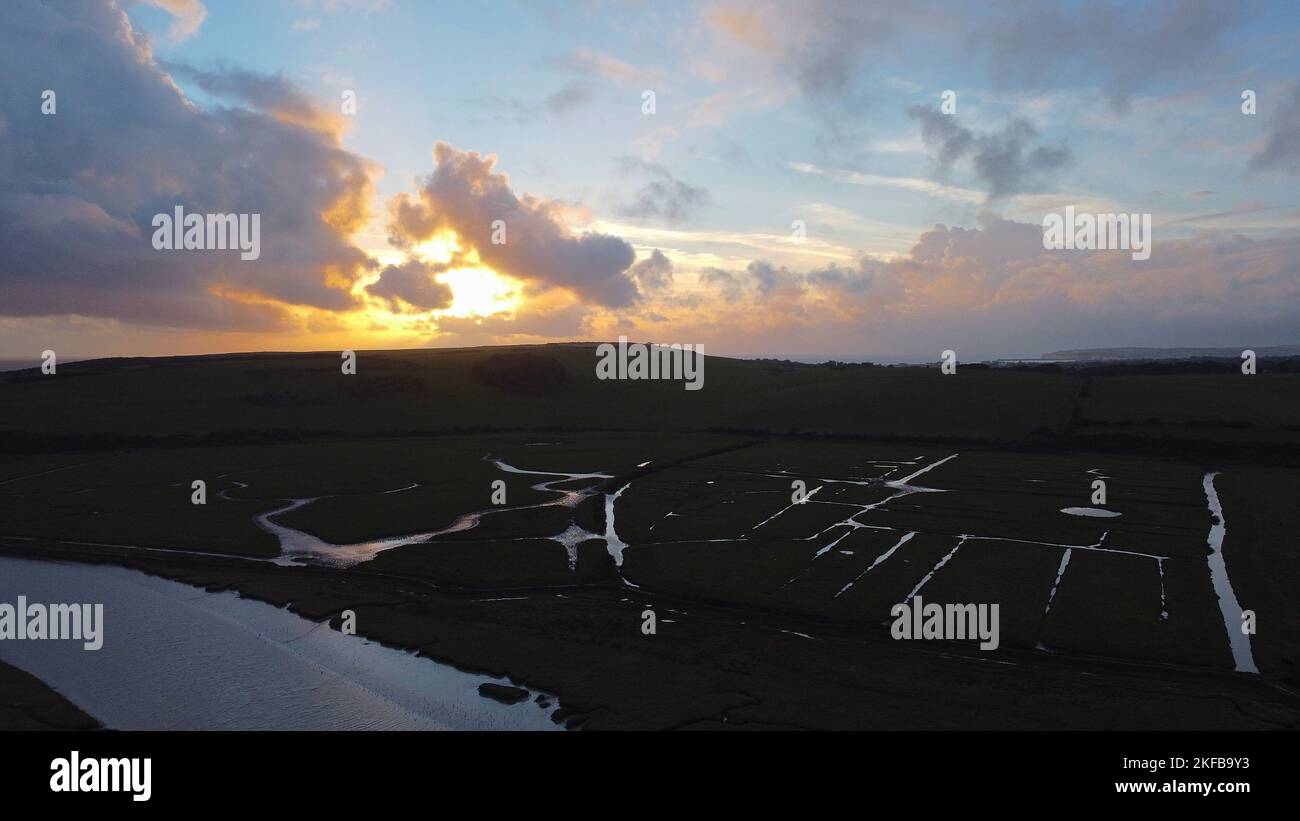 Cuckmere river aerial hi-res stock photography and images - Alamy