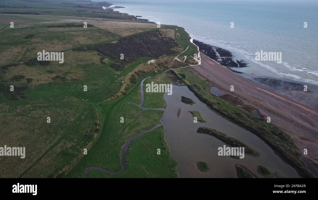 River cuckmere aerial hi-res stock photography and images - Alamy