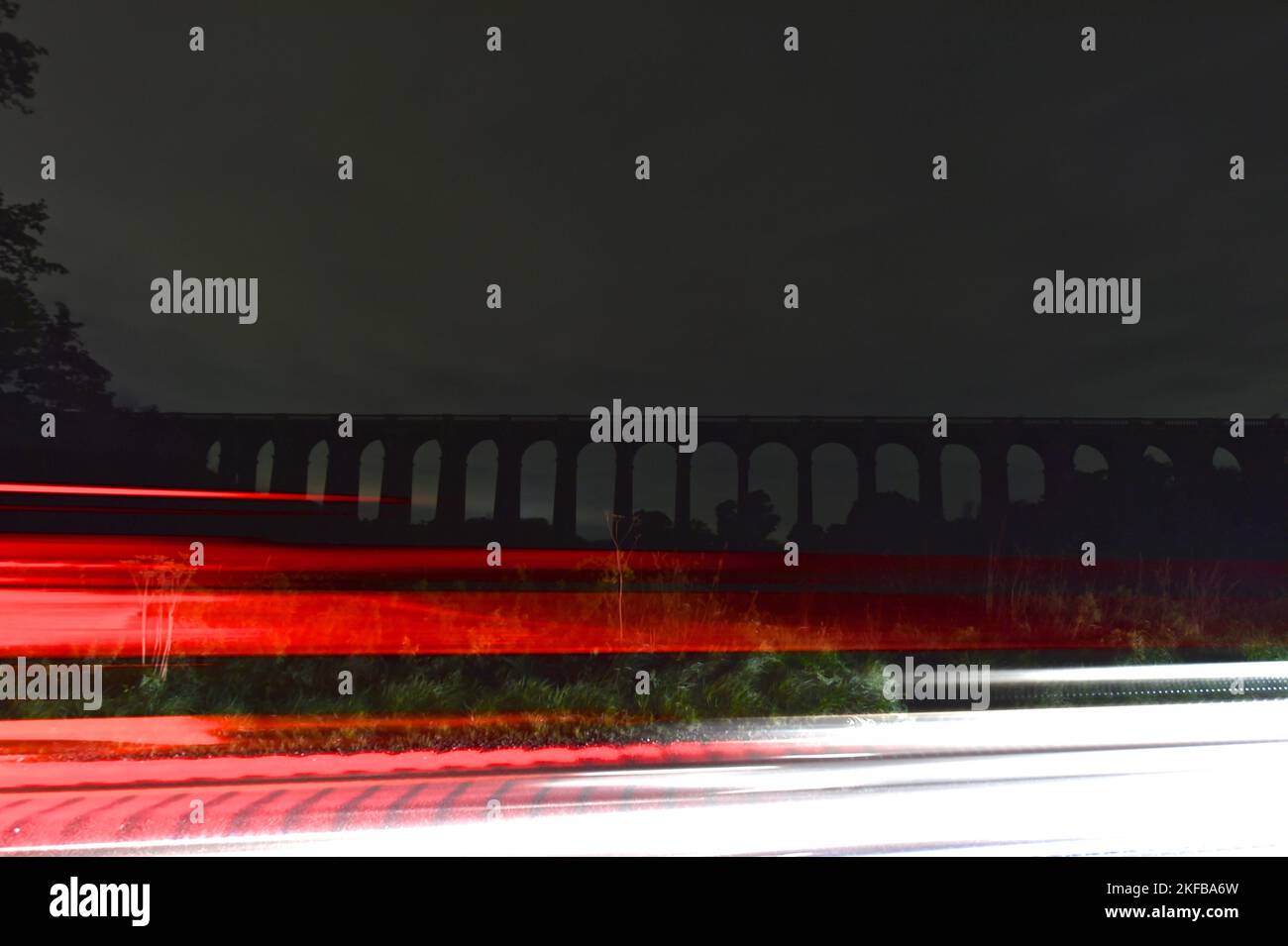 Ouse Valley Viaduct at night Stock Photo - Alamy