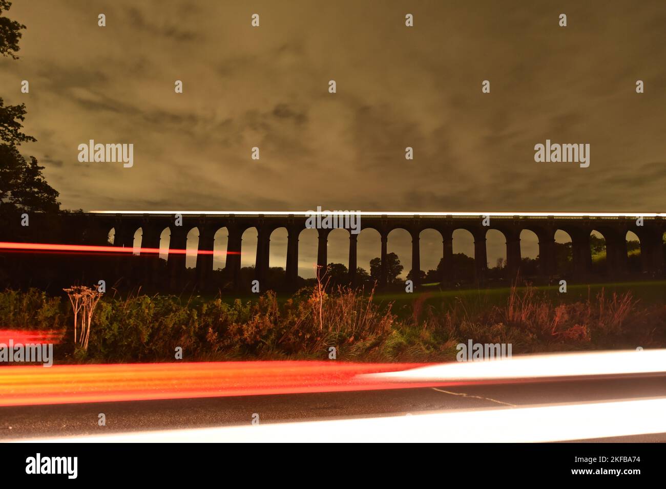 Ouse Valley Viaduct at night Stock Photo - Alamy