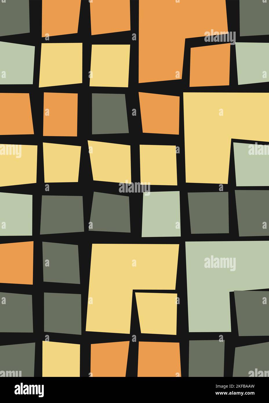 Abstract Offset Quads generative art background art illustration Stock ...