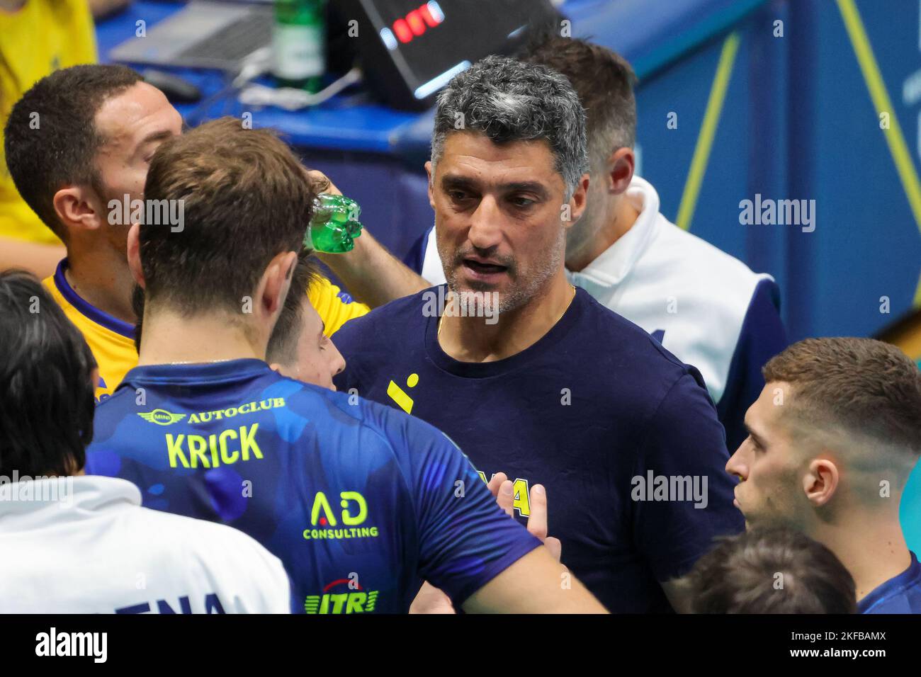 Modena, Italy. 16th Nov, 2022. Andrea Giani, Tobias Krick (Valsa Group ...