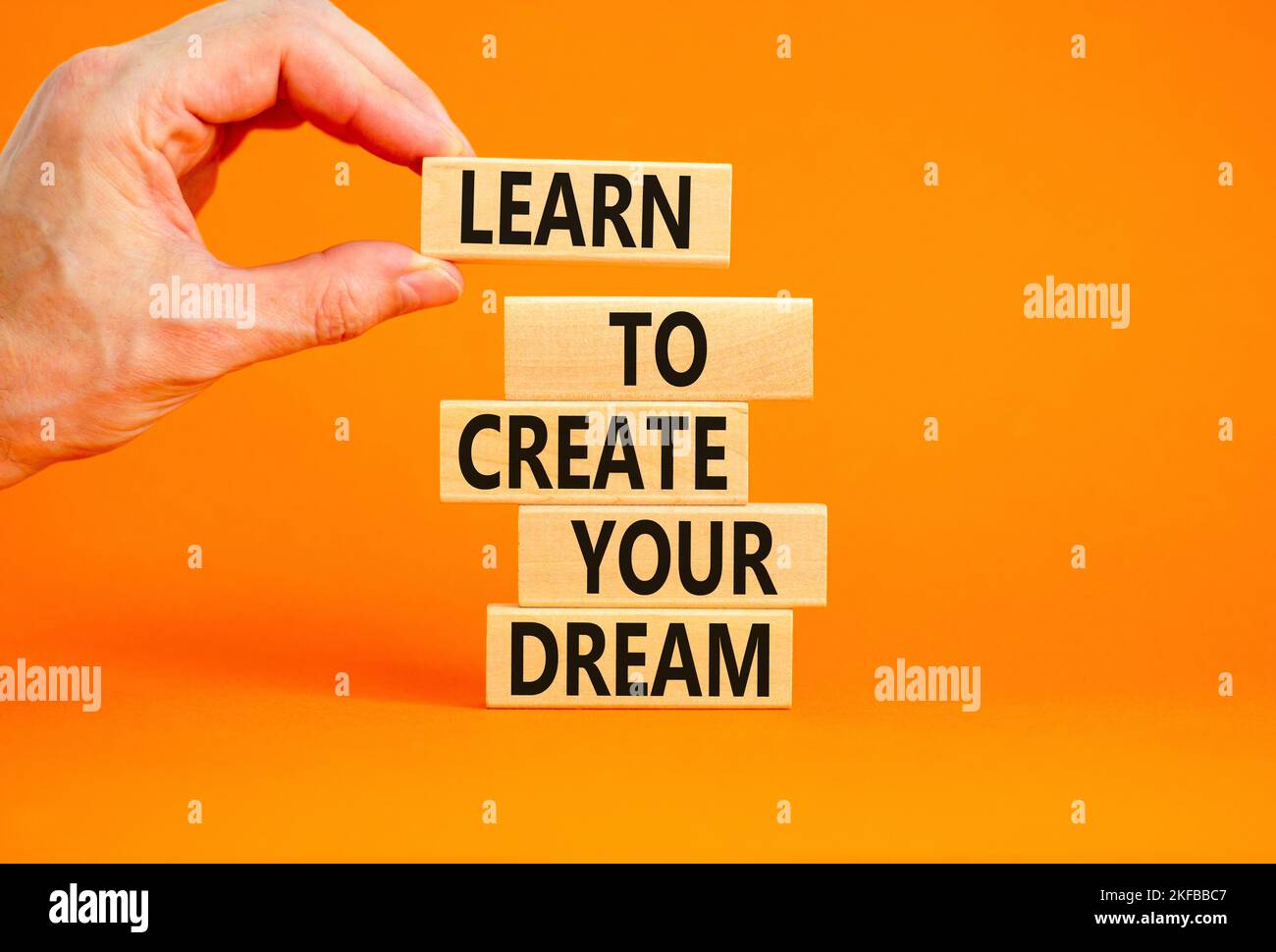 Create your dream symbol. Concept words Learn to create your dream on ...