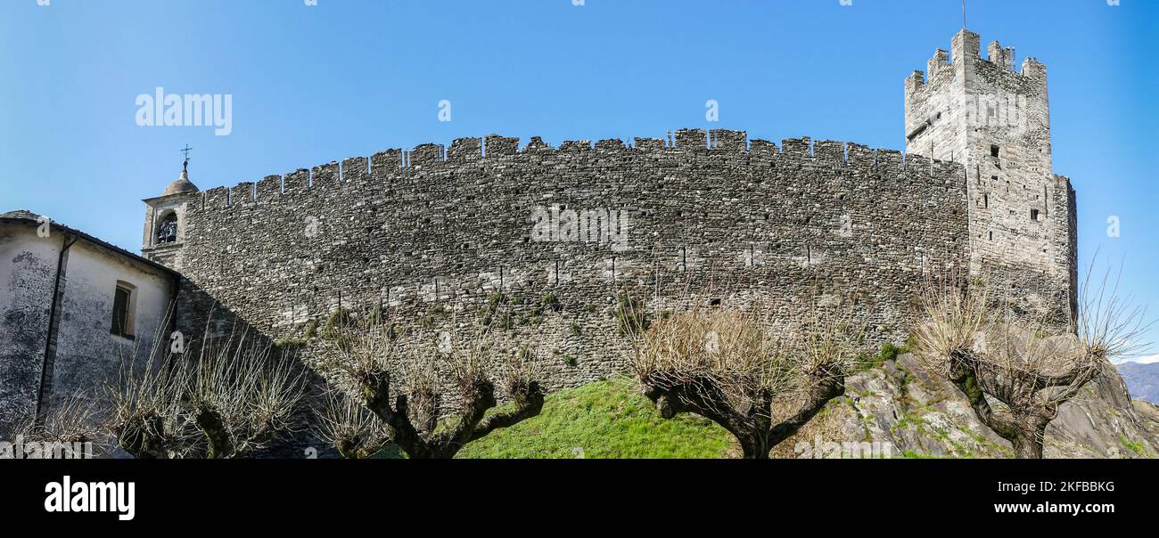 The Castle of Corenno Stock Photo - Alamy