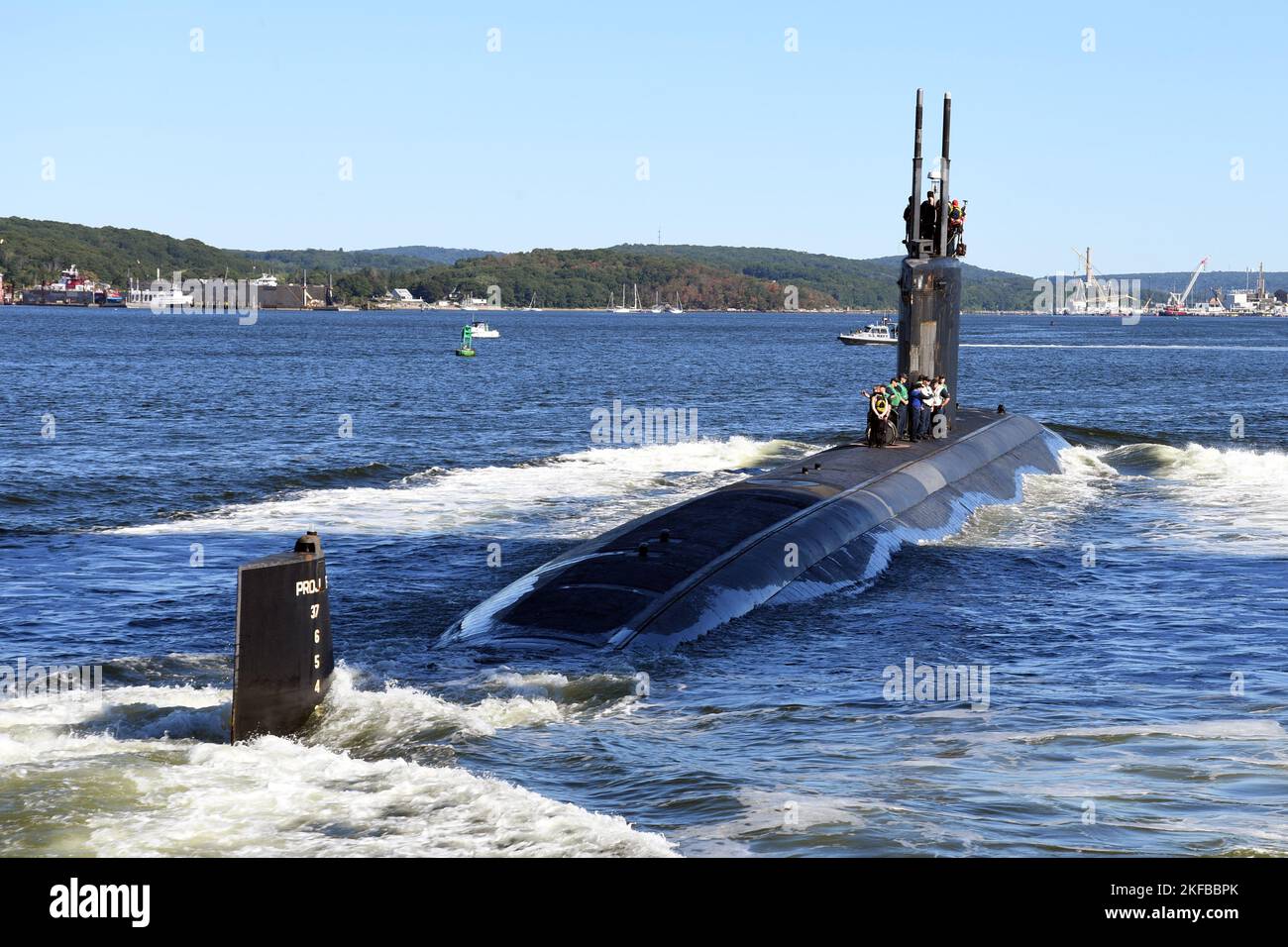 220902-N-GR655-0274 GROTON, Conn. (September 2, 2022) – The USS San ...