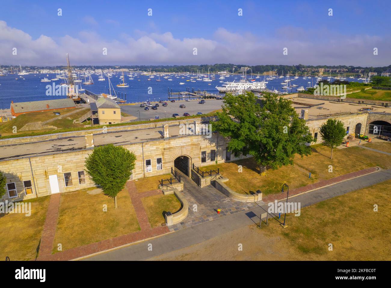 Aerial view fort adams hi-res stock photography and images - Alamy