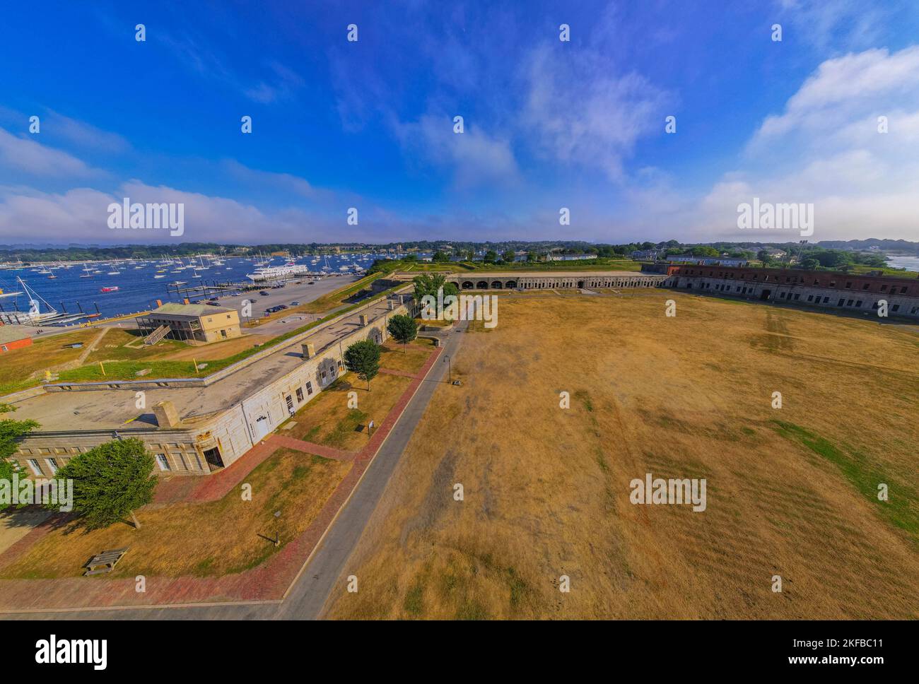 Aerial view fort adams hi-res stock photography and images - Alamy
