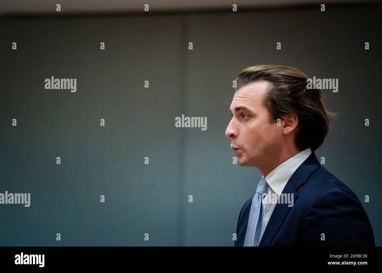 THE HAGUE - Thierry Baudet (FvD) during the weekly question hour in the ...