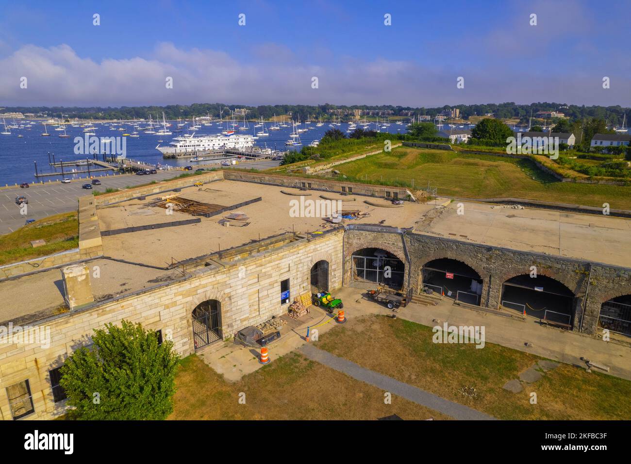Aerial view fort adams hi-res stock photography and images - Alamy