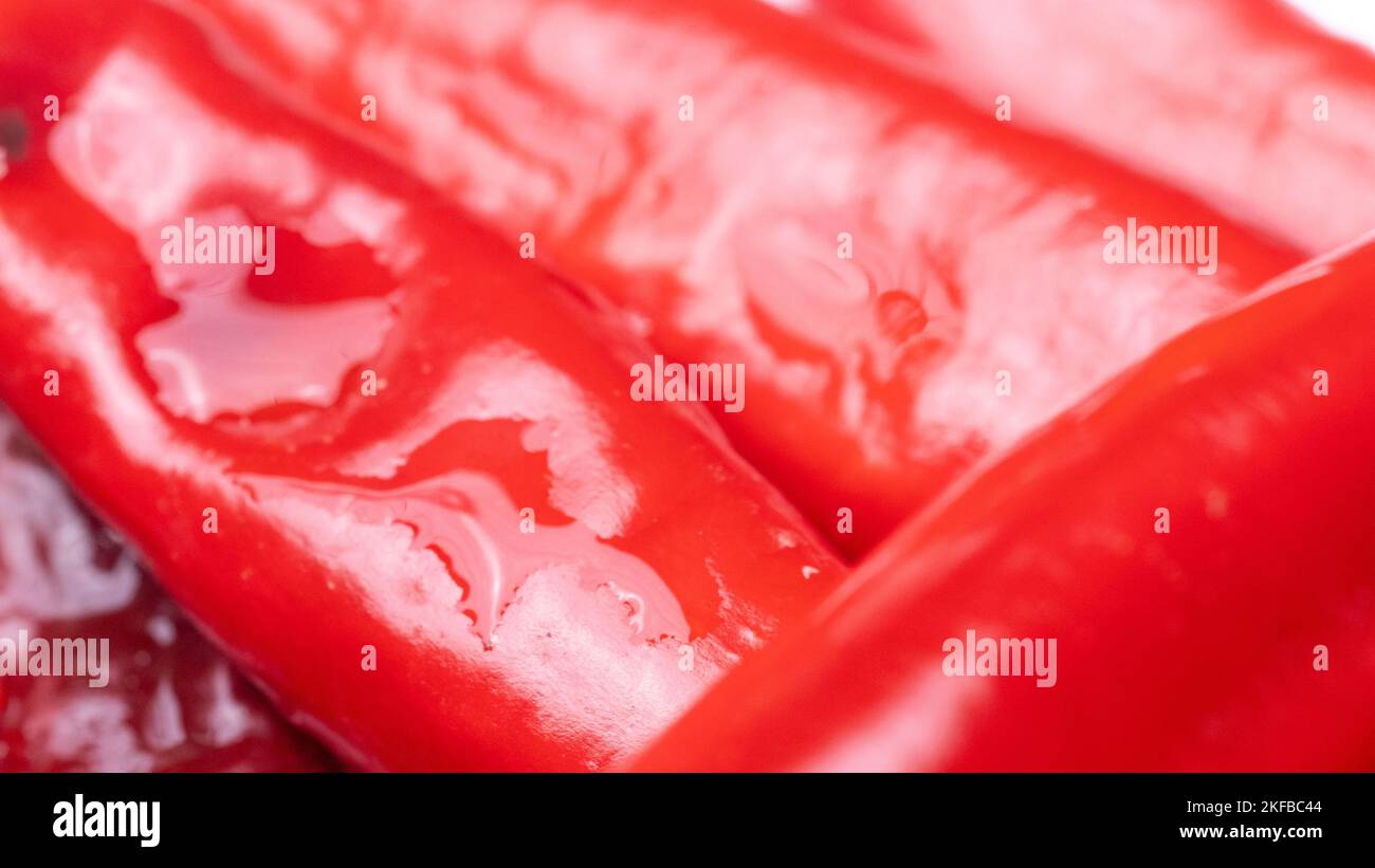 close-up red chili pepper. macro photo of pepper Stock Photo - Alamy