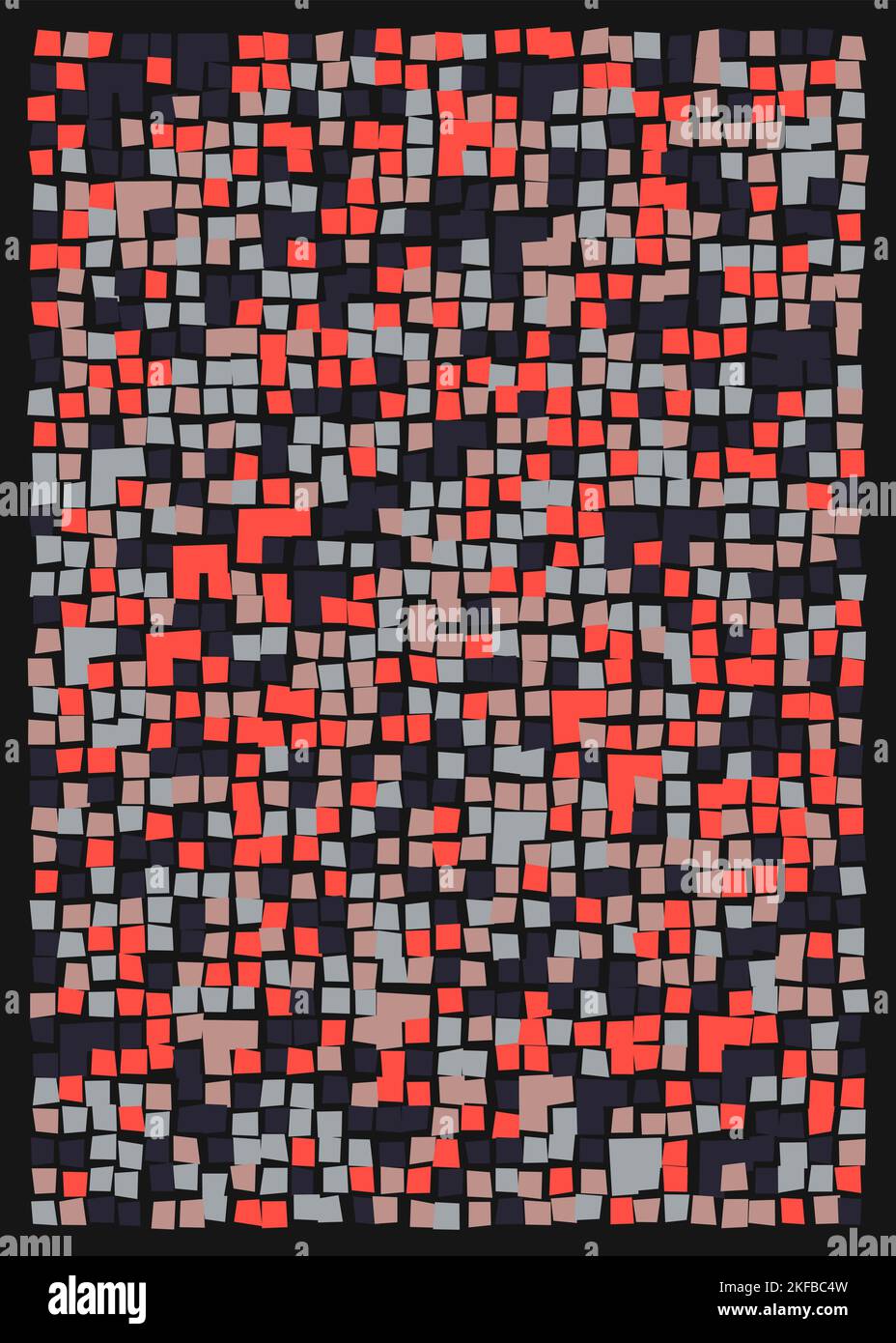 Abstract Offset Quads generative art background art illustration Stock ...