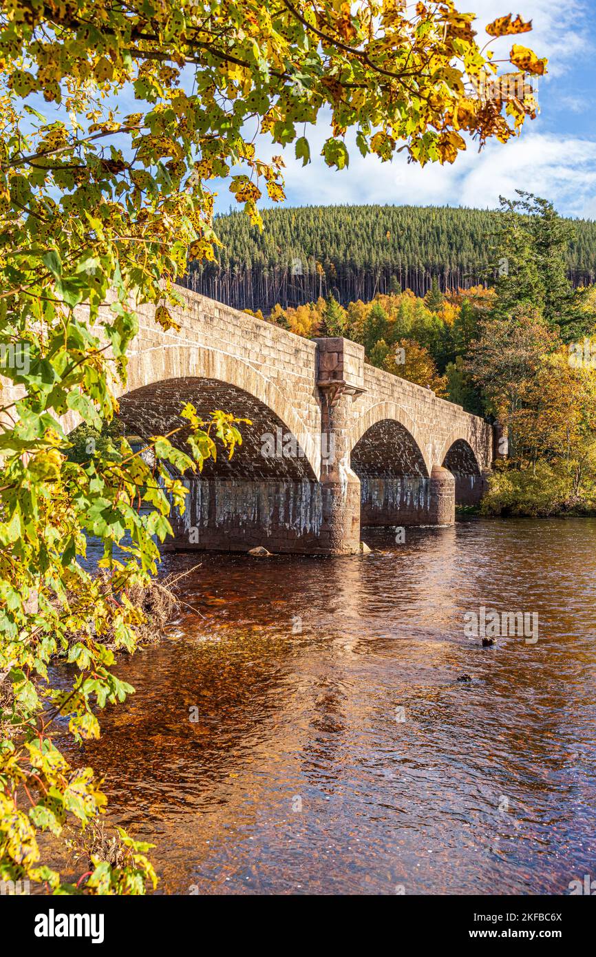 Autumn colours by Old Royal Bridge opened by Queen Victoria in 1885 ...