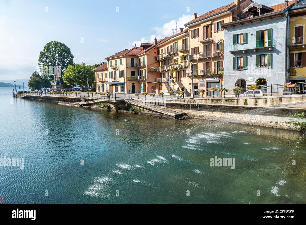 Omegna, Italy - 09-13-2021: The beautiful Omegna, with splendid ...