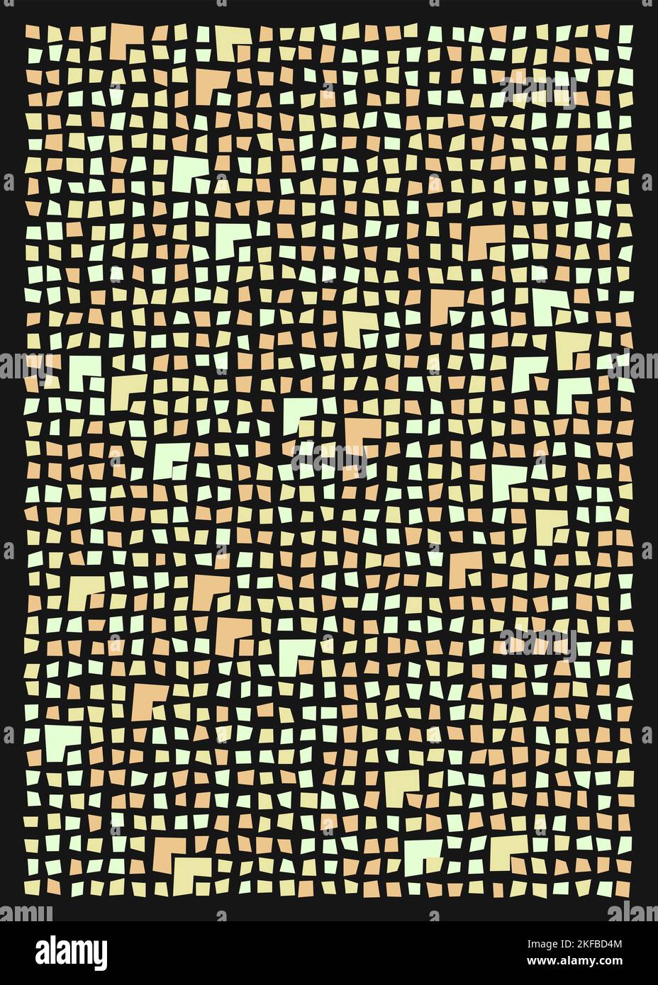 Abstract Offset Quads generative art background art illustration Stock ...