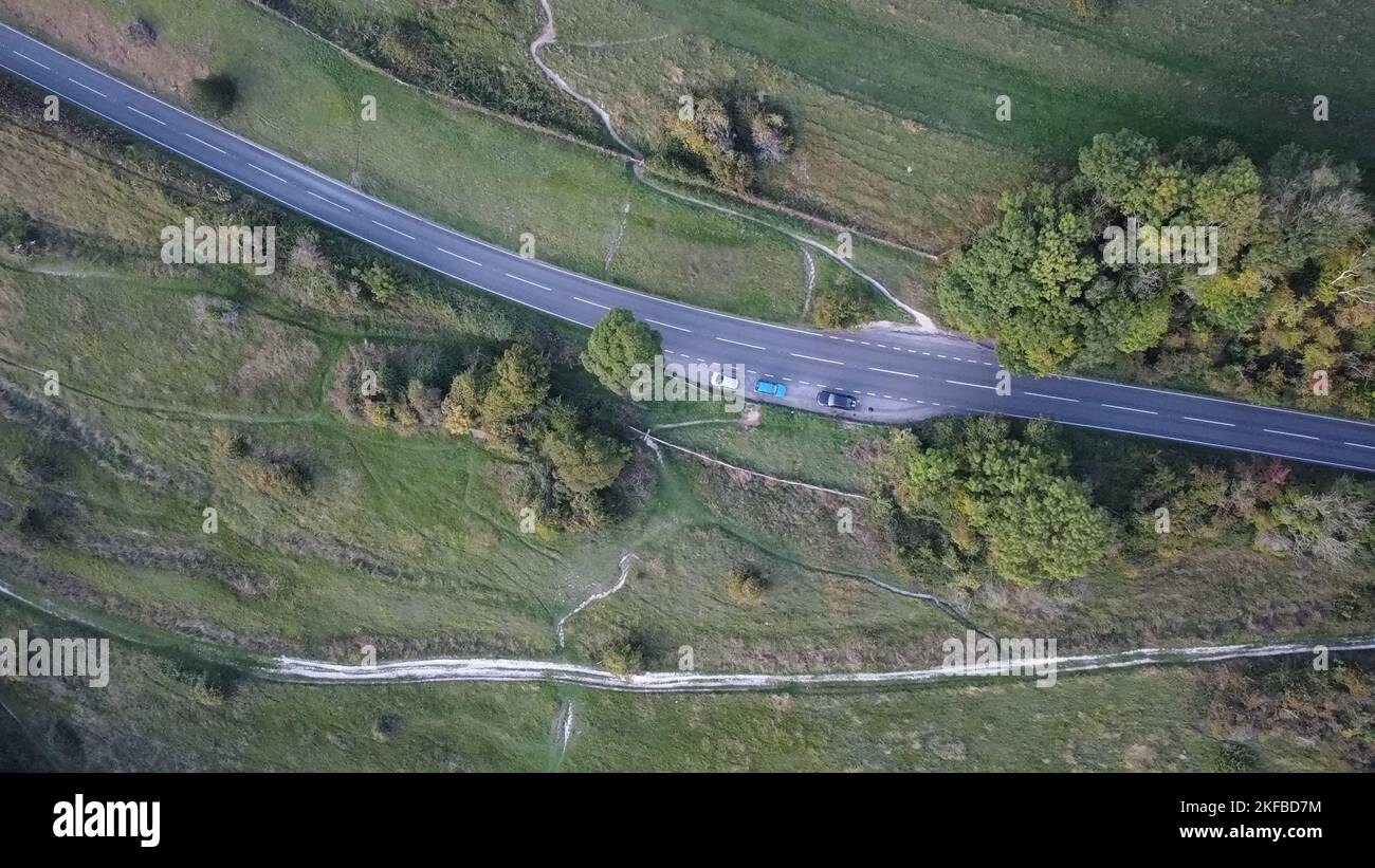 Aerial Shots of English Countryside Stock Photo - Alamy