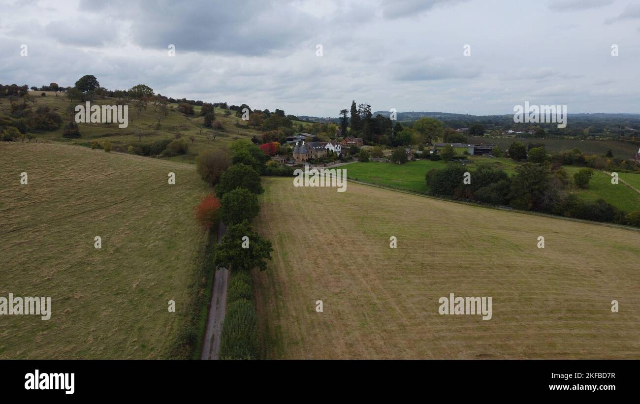 Aerial view of Malvern, Worcester UK Stock Photo - Alamy
