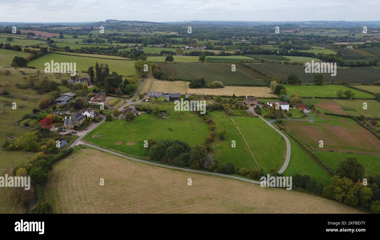 Aerial view of Malvern, Worcester UK Stock Photo - Alamy