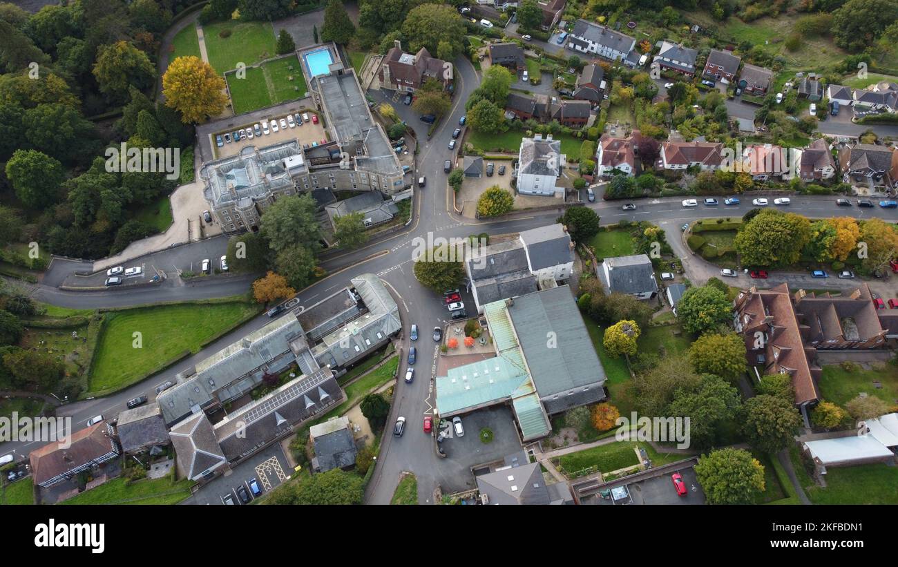 Aerial view of Malvern, Worcester UK Stock Photo - Alamy