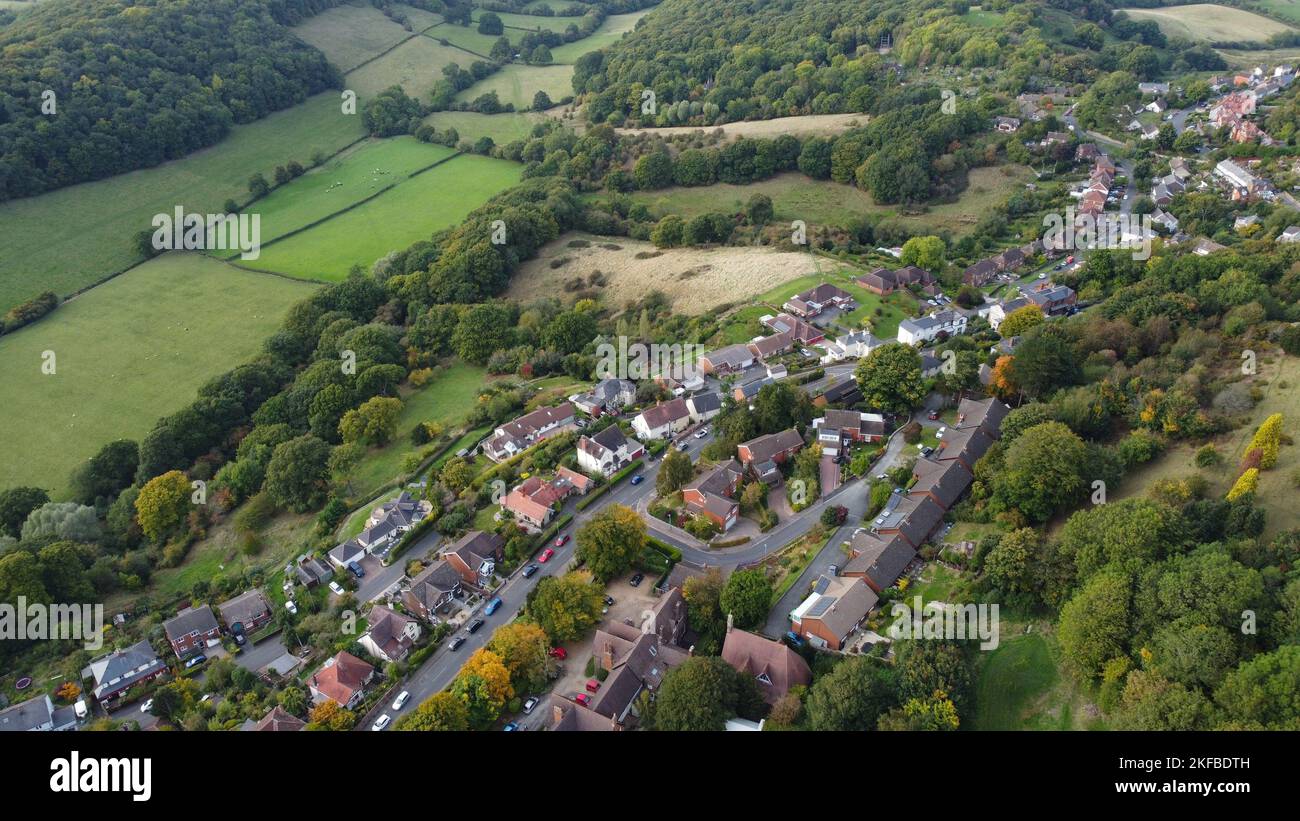 Aerial view of Malvern, Worcester UK Stock Photo - Alamy