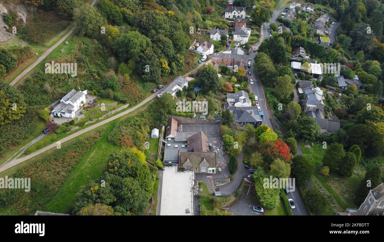 Aerial view of Malvern, Worcester UK Stock Photo - Alamy