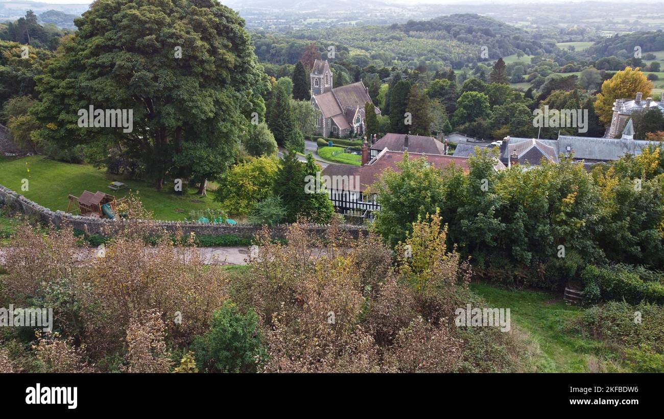 Aerial view of Malvern, Worcester UK Stock Photo - Alamy