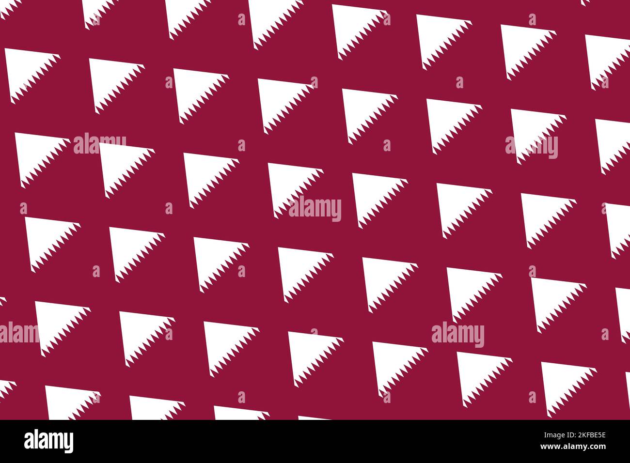 Geometric pattern in the colors of the national flag of Qatar. The ...