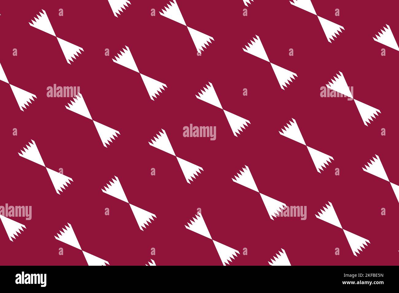 Geometric pattern in the colors of the national flag of Qatar. The ...