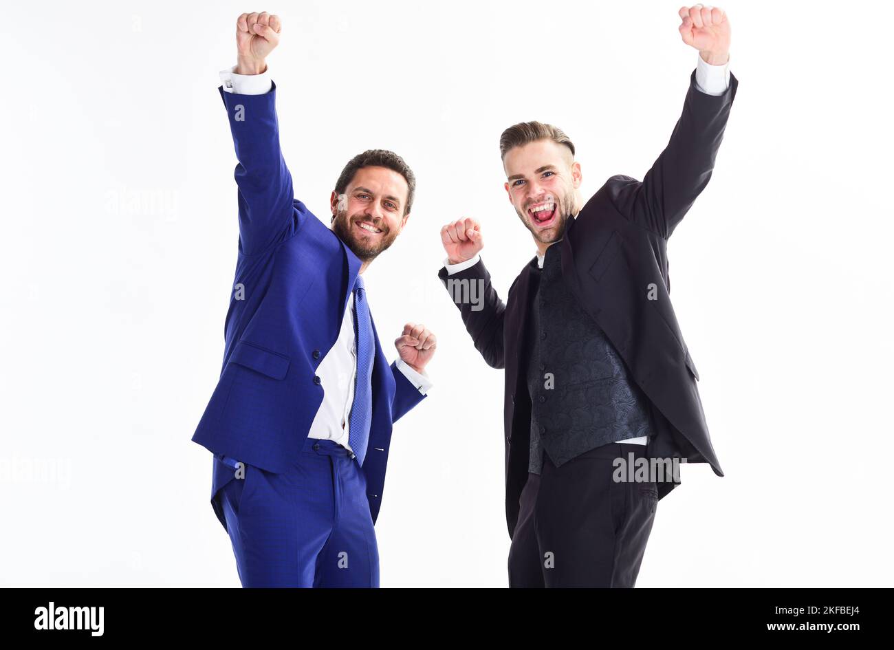 Business achievement concept. Office party. Celebrate successful deal ...