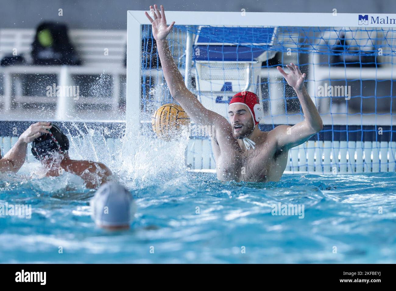 Polo Acquatico Frecciarossa, Rome, Italy, November 17, 2022, goal Pro ...