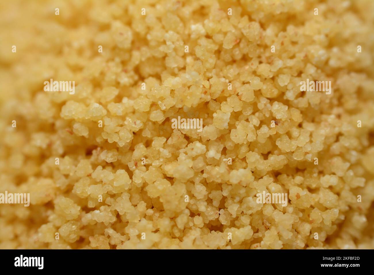 Arabian Cuisine dish of small steamed granules of rolled durum wheat ...