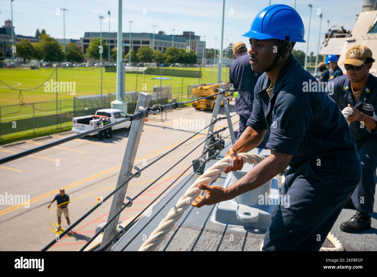 ATLANTIC OCEAN (Sept. 2, 2022) Operations Specialist 2nd Class Marcel ...