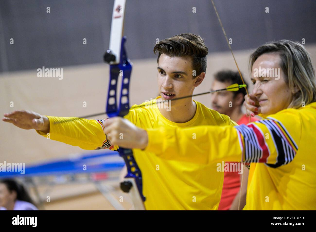 Belek Turkey, 17 November 2022. Belgian archer Jarno De Smedt and ...