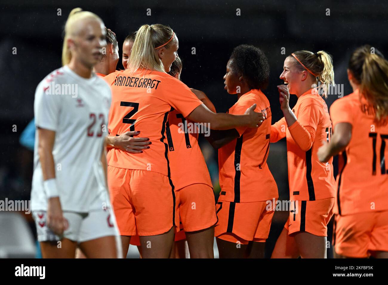 ZWOLLE - The Netherlands celebrates the 1-0 of Dominique Janssen of ...