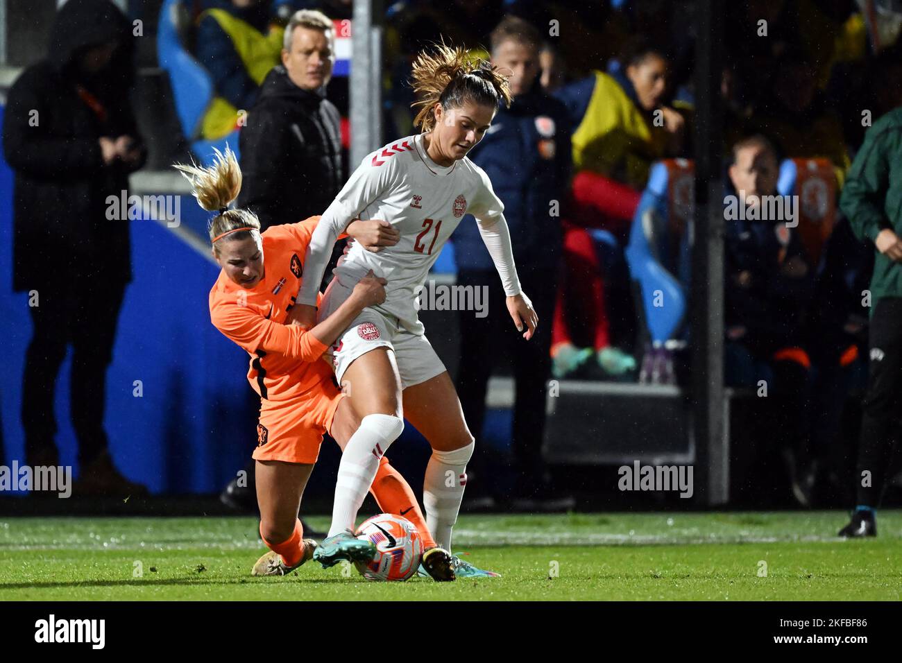 ZWOLLE - (lr) Jacky Groenen of Holland, Mille Gejl of Denmark during ...