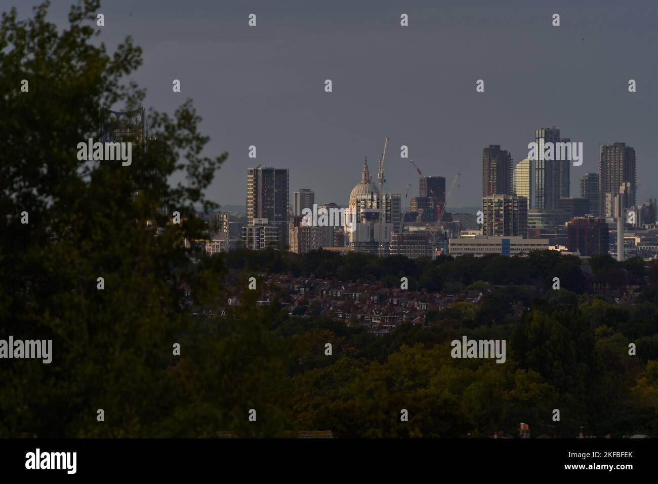 London skyline as seen from Norwood green, autumn 2022 Stock Photo - Alamy