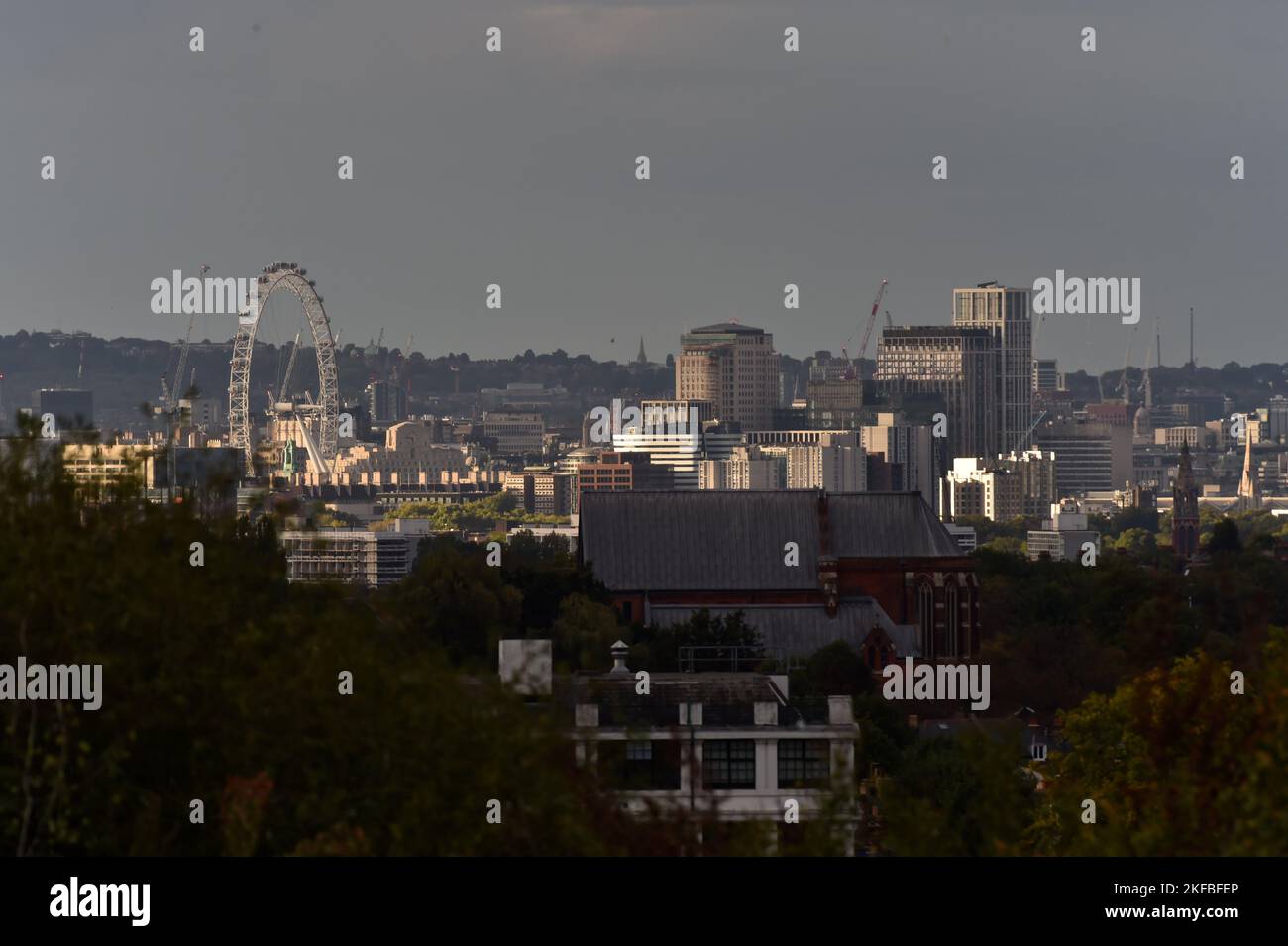 London skyline as seen from Norwood green, autumn 2022 Stock Photo - Alamy