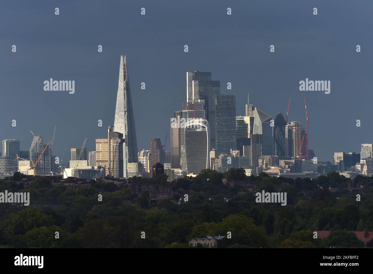 London skyline as seen from Norwood green, autumn 2022 Stock Photo - Alamy